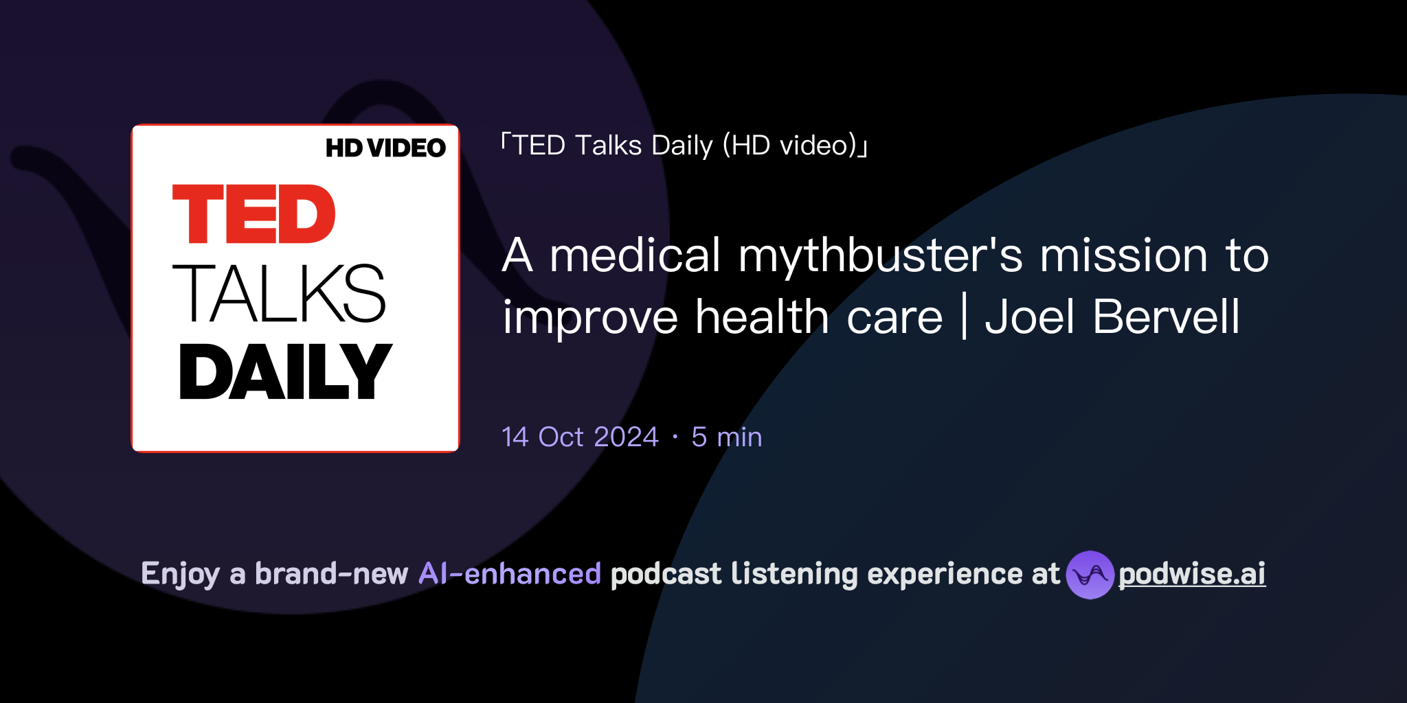 A medical mythbuster's mission to improve health care | Joel Bervell ...