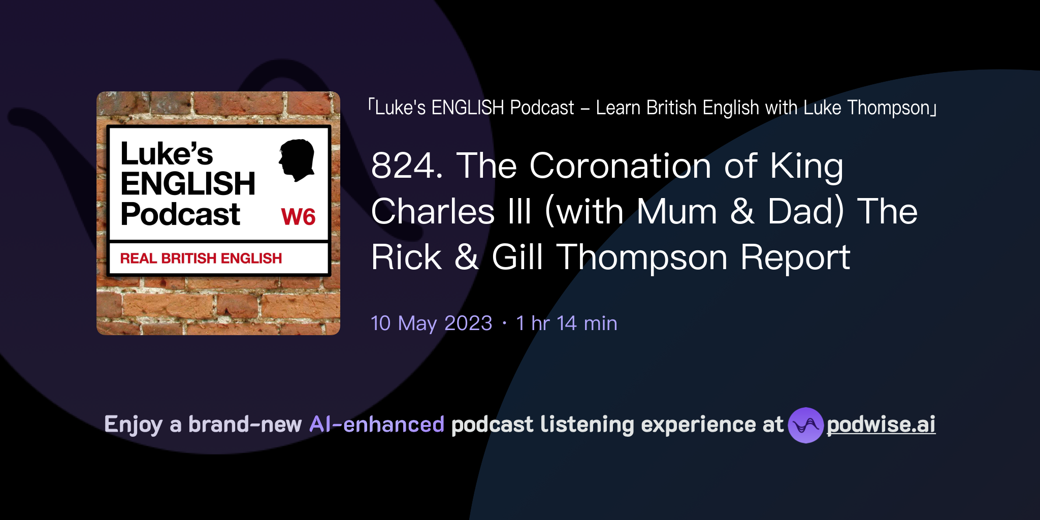 824. The Coronation of King Charles III (with Mum & Dad) The Rick & Gill Thompson Report | Luke ...