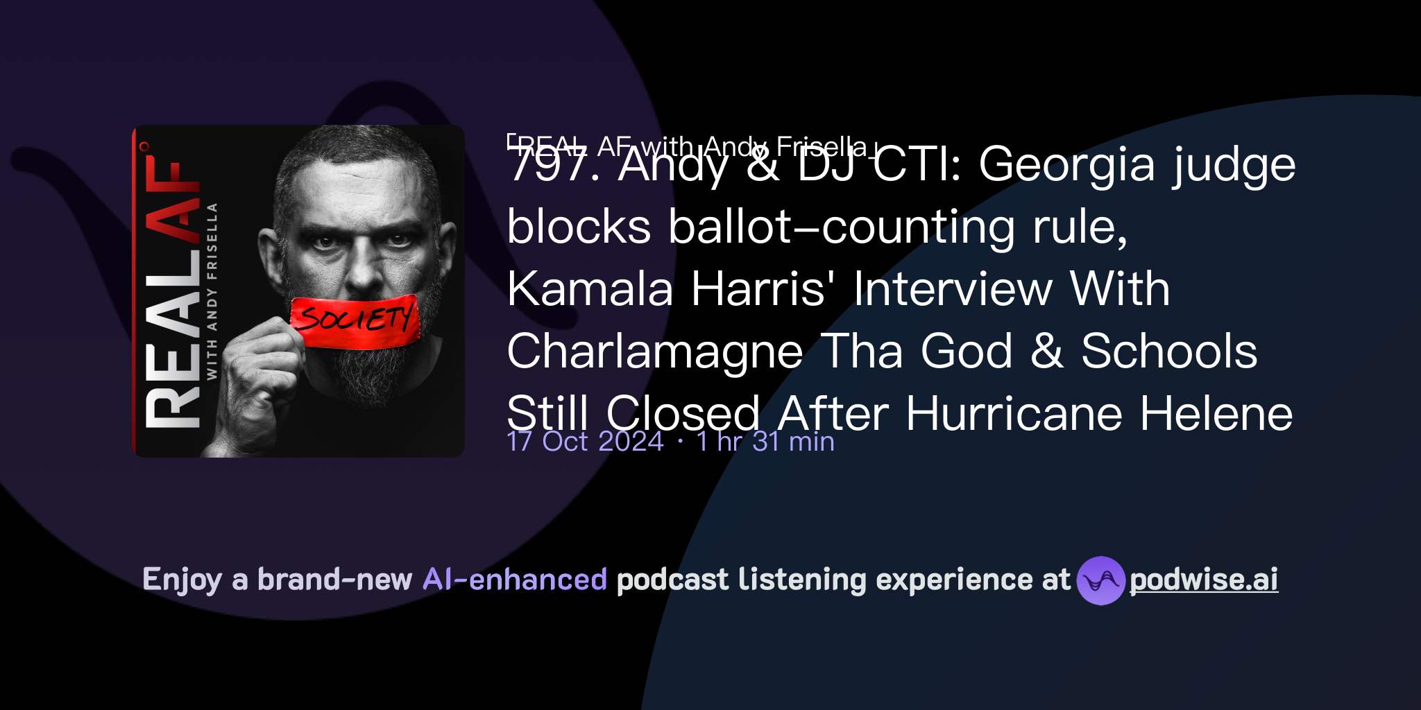 797. Andy & DJ CTI: Georgia judge blocks ballot-counting rule, Kamala ...