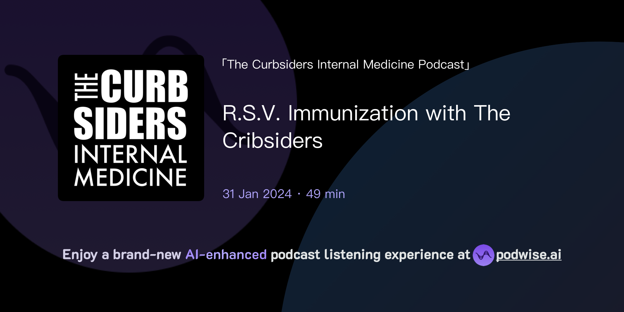 R.S.V. Immunization with The Cribsiders | The Curbsiders Internal ...