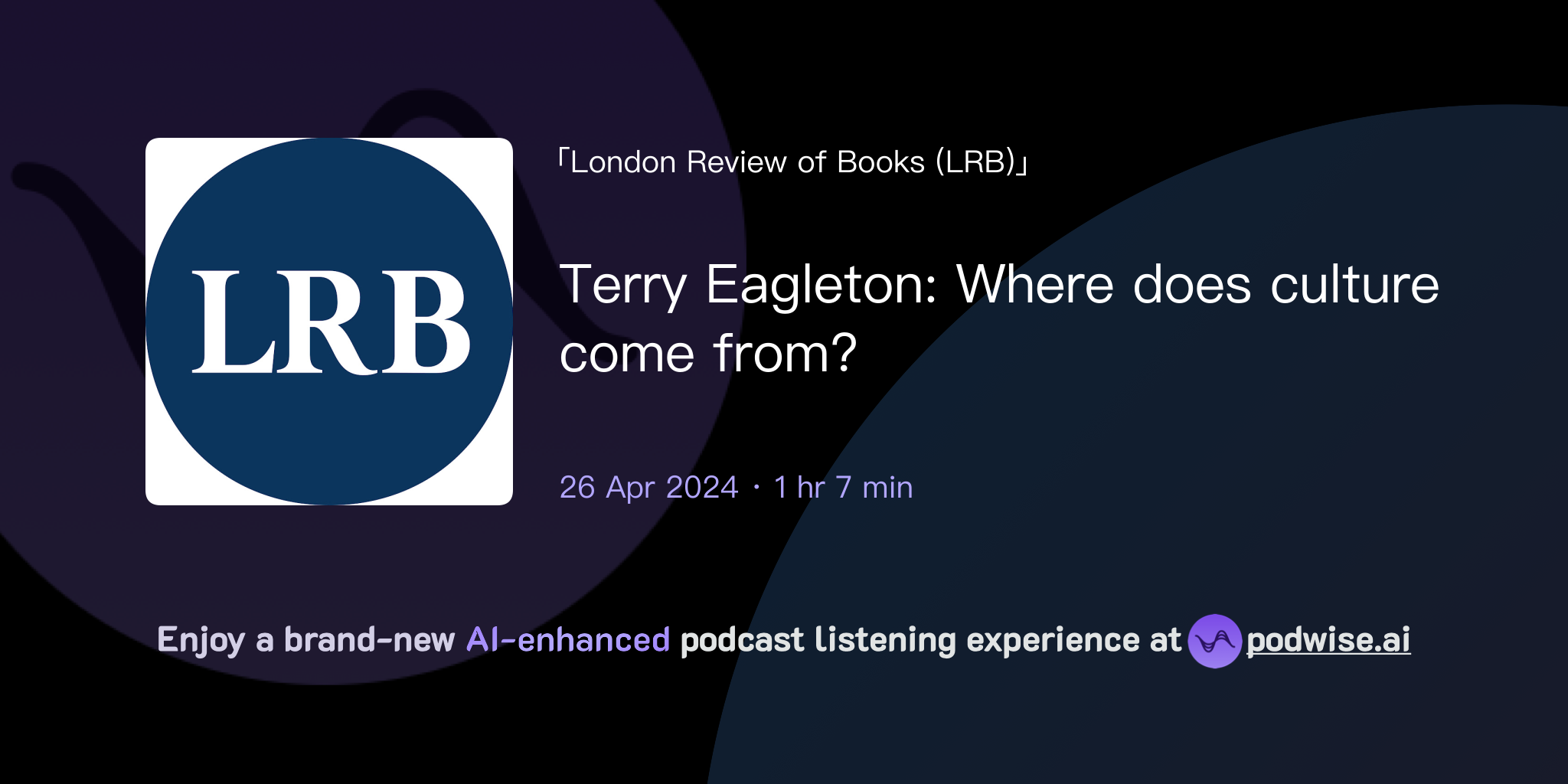 Terry Eagleton: Where does culture come from? | London Review of Books ...