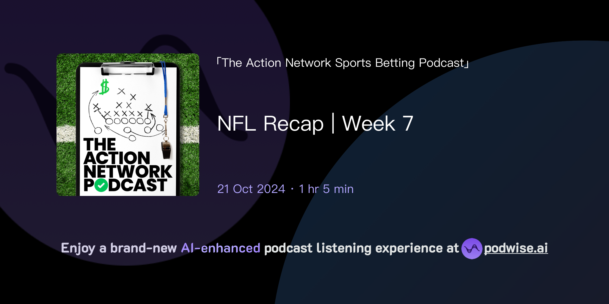 NFL Recap | Week 7 | The Action Network Sports Betting Podcast | Podwise
