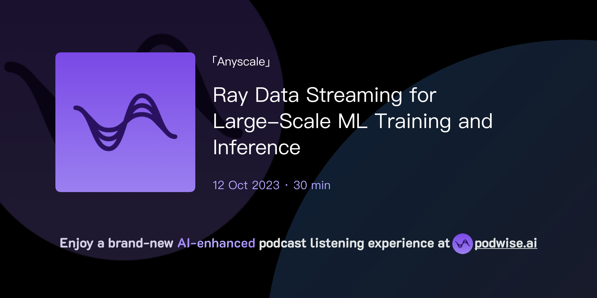 Ray Data Streaming for Large-Scale ML Training and Inference | Anyscale ...
