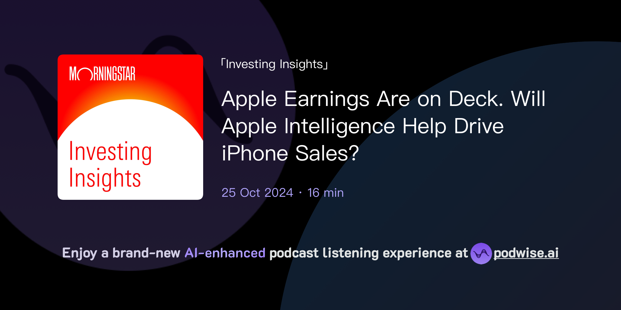 Apple Earnings Are on Deck. Will Apple Intelligence Help Drive iPhone Sales? | Investing ...