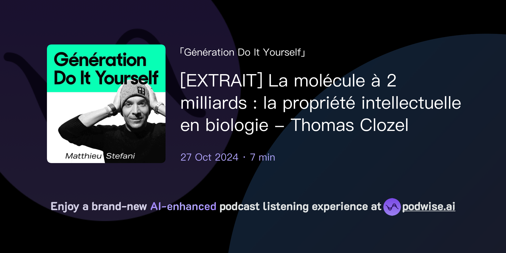 [EXTRAIT] La molécule à 2 milliards : la propriété intellectuelle en ...