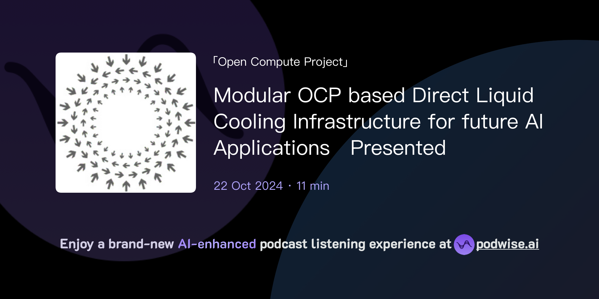 Modular OCP based Direct Liquid Cooling Infrastructure for future AI ...