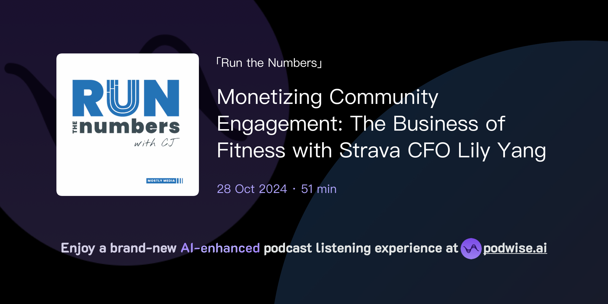 Monetizing Community Engagement: The Business of Fitness with Strava CFO Lily Yang | Run the ...