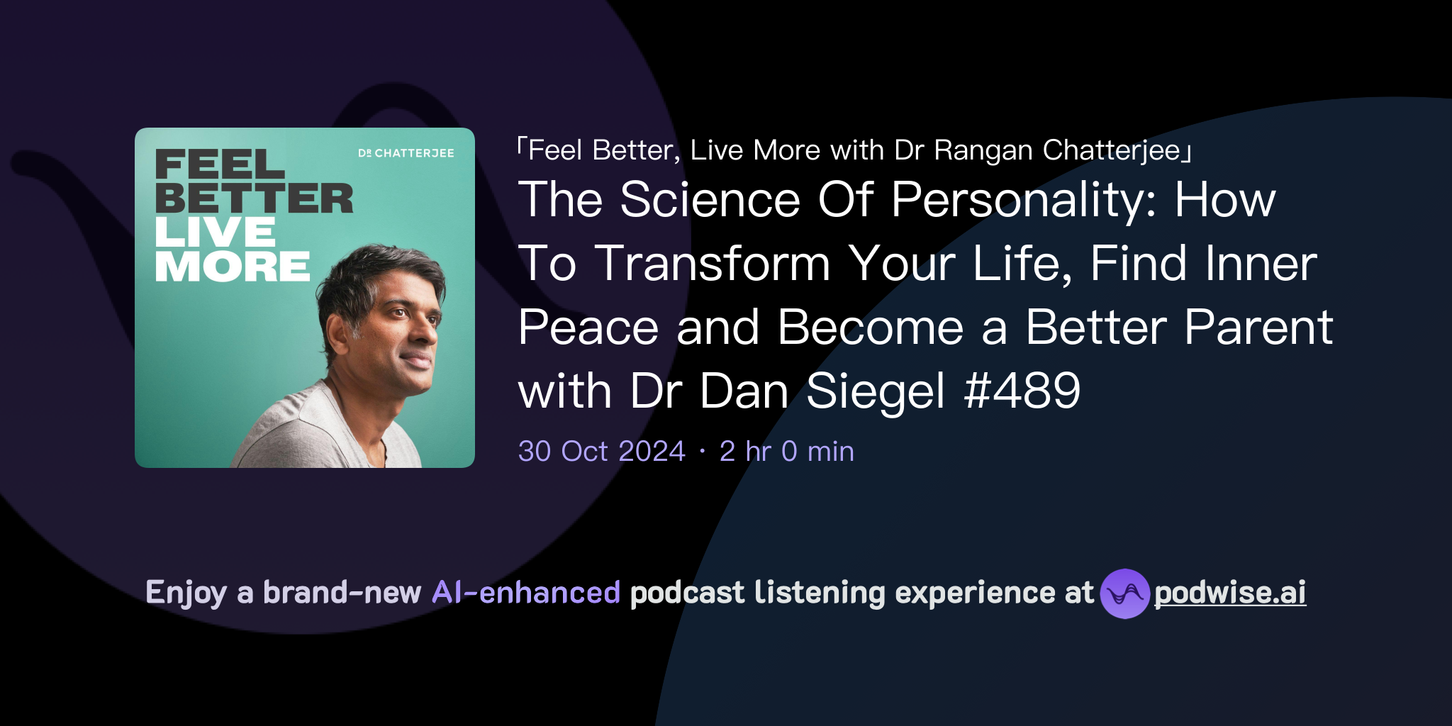 #489 The Science Of Personality: How To Transform Your Life, Find Inner Peace and Become a ...