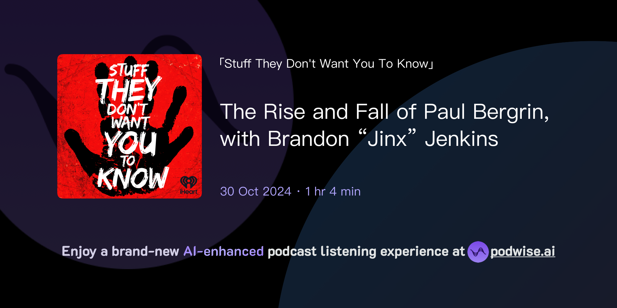 The Rise and Fall of Paul Bergrin, with Brandon “Jinx” Jenkins | Stuff ...