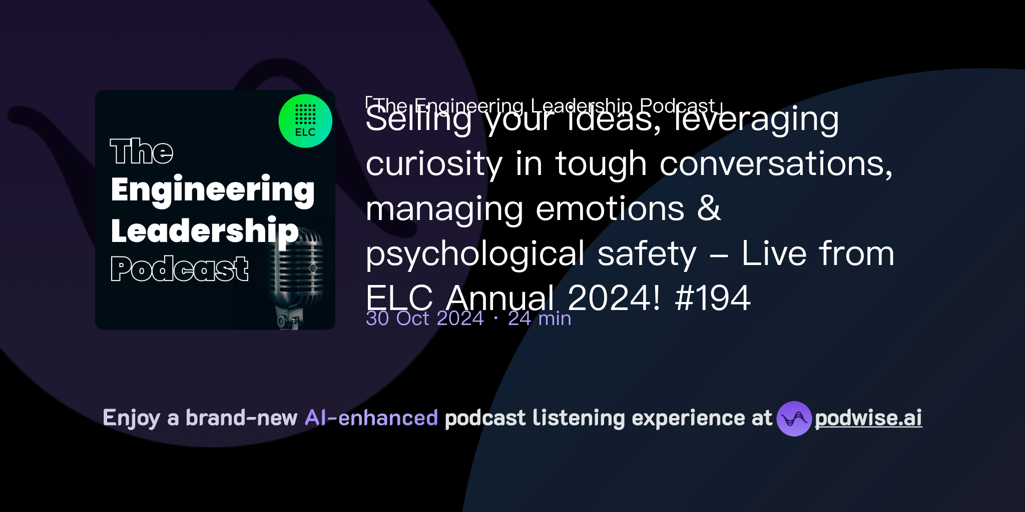 Selling your ideas, leveraging curiosity in tough conversations, managing emotions ...
