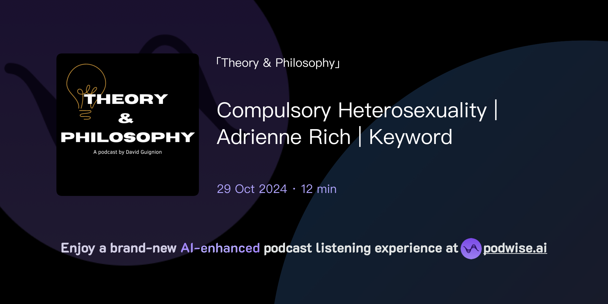 Compulsory Heterosexuality | Adrienne Rich | Keyword | Theory ...
