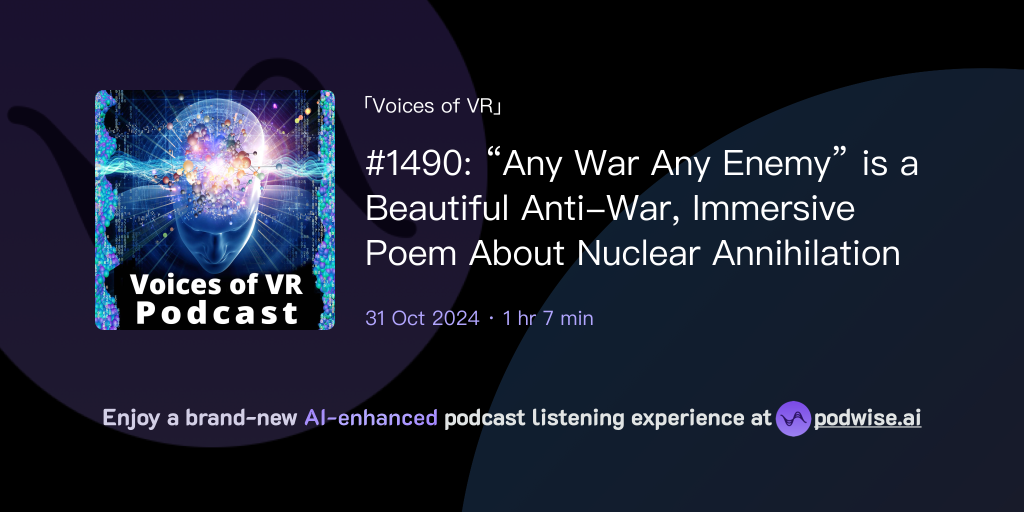 #1490: “Any War Any Enemy” is a Beautiful Anti-War, Immersive Poem ...