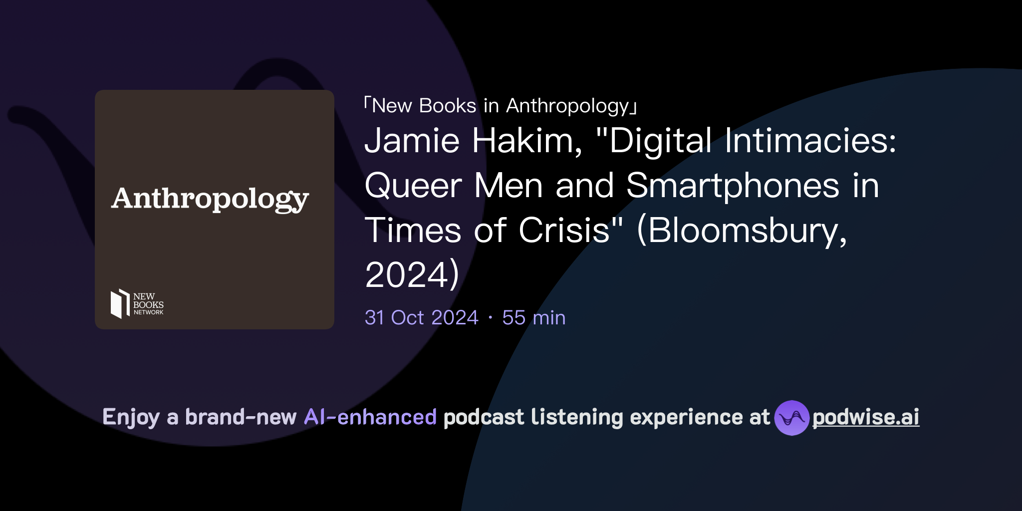Jamie Hakim, "Digital Intimacies: Queer Men and Smartphones in Times of ...