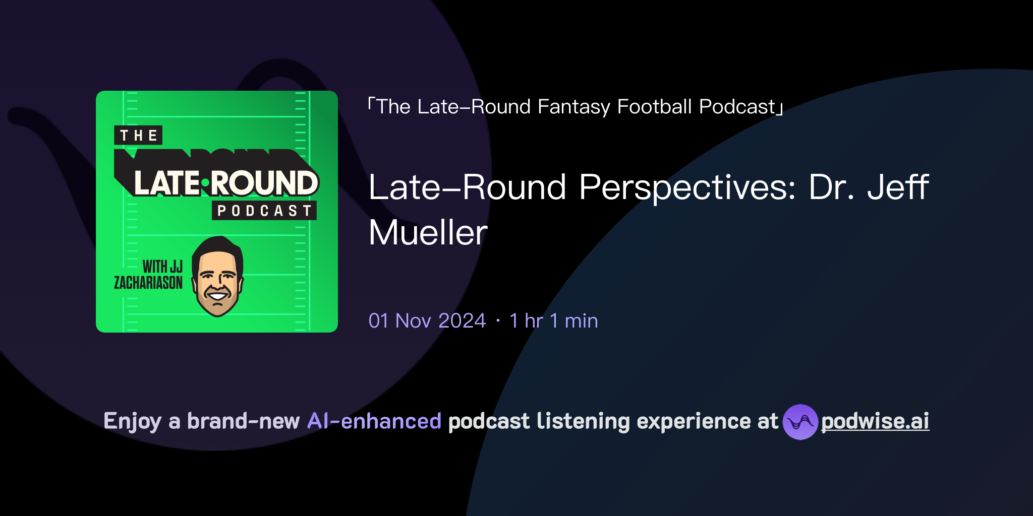 Late-Round Perspectives: Dr. Jeff Mueller | The Late-Round Fantasy ...