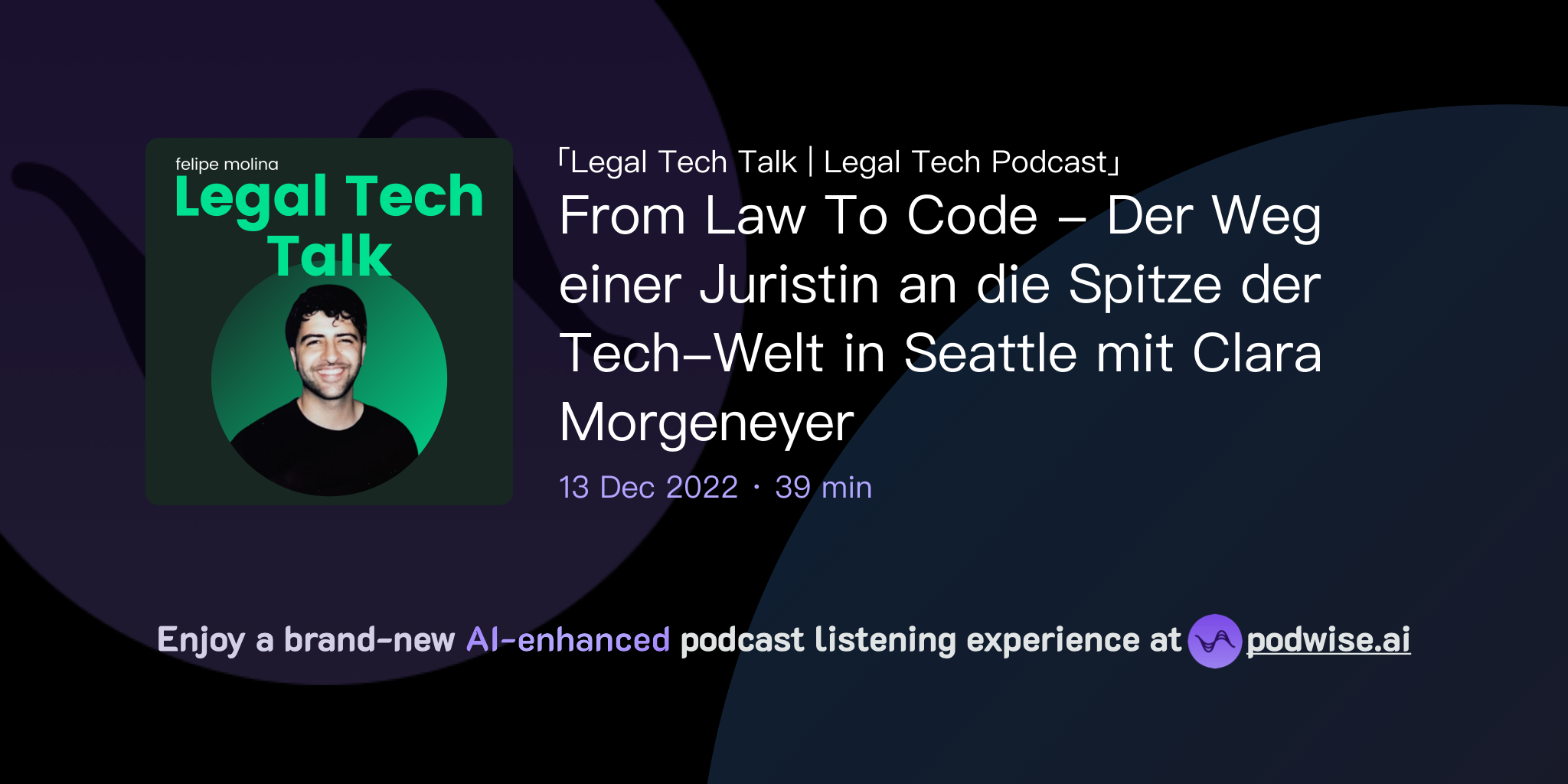 From Law To Code - Der Weg einer Juristin an die Spitze der Tech-Welt in Seattle mit Clara ...