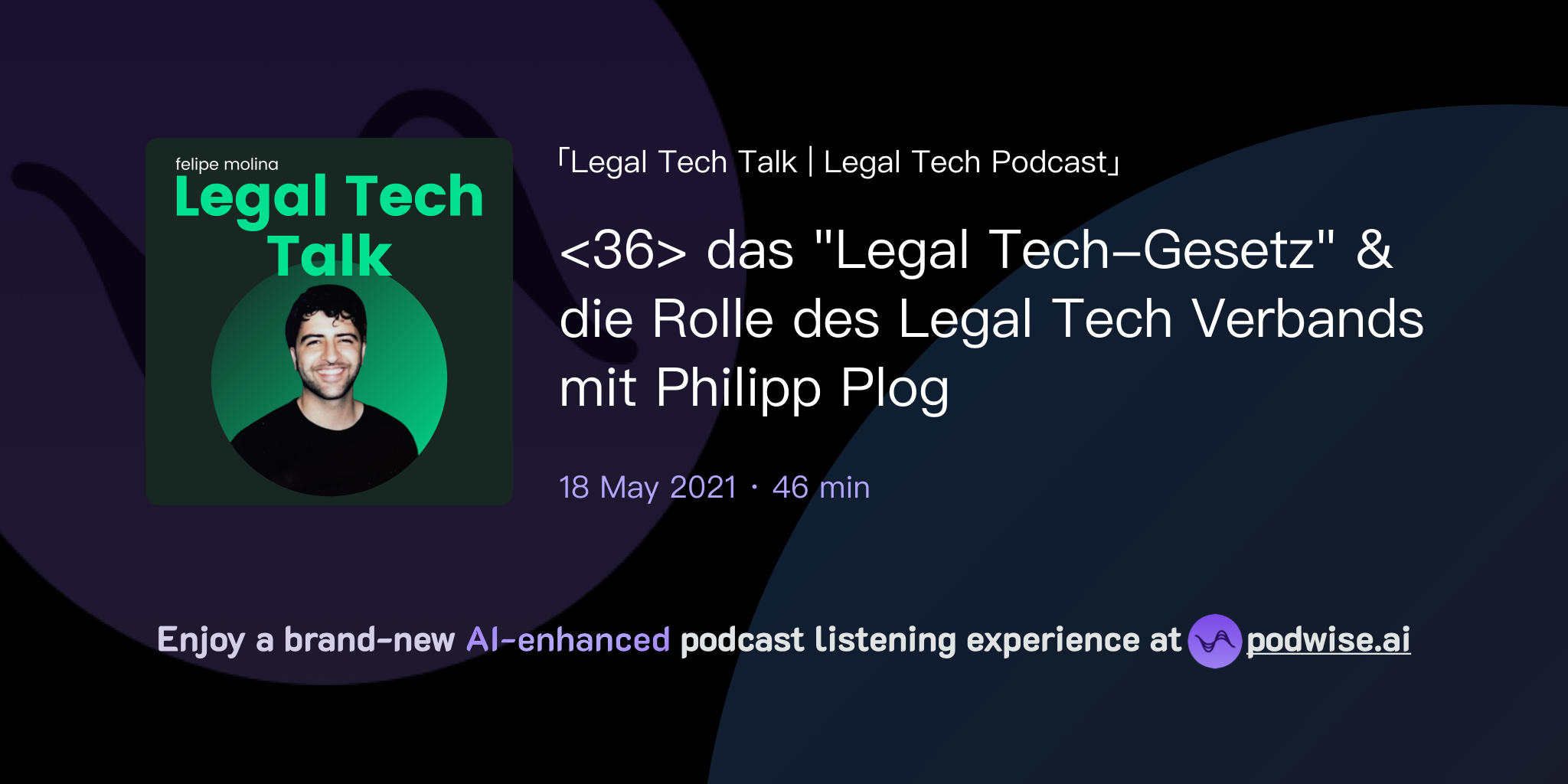 das "Legal Tech-Gesetz" & die Rolle des Legal Tech Verbands mit Philipp Plog | Legal Tech Talk ...