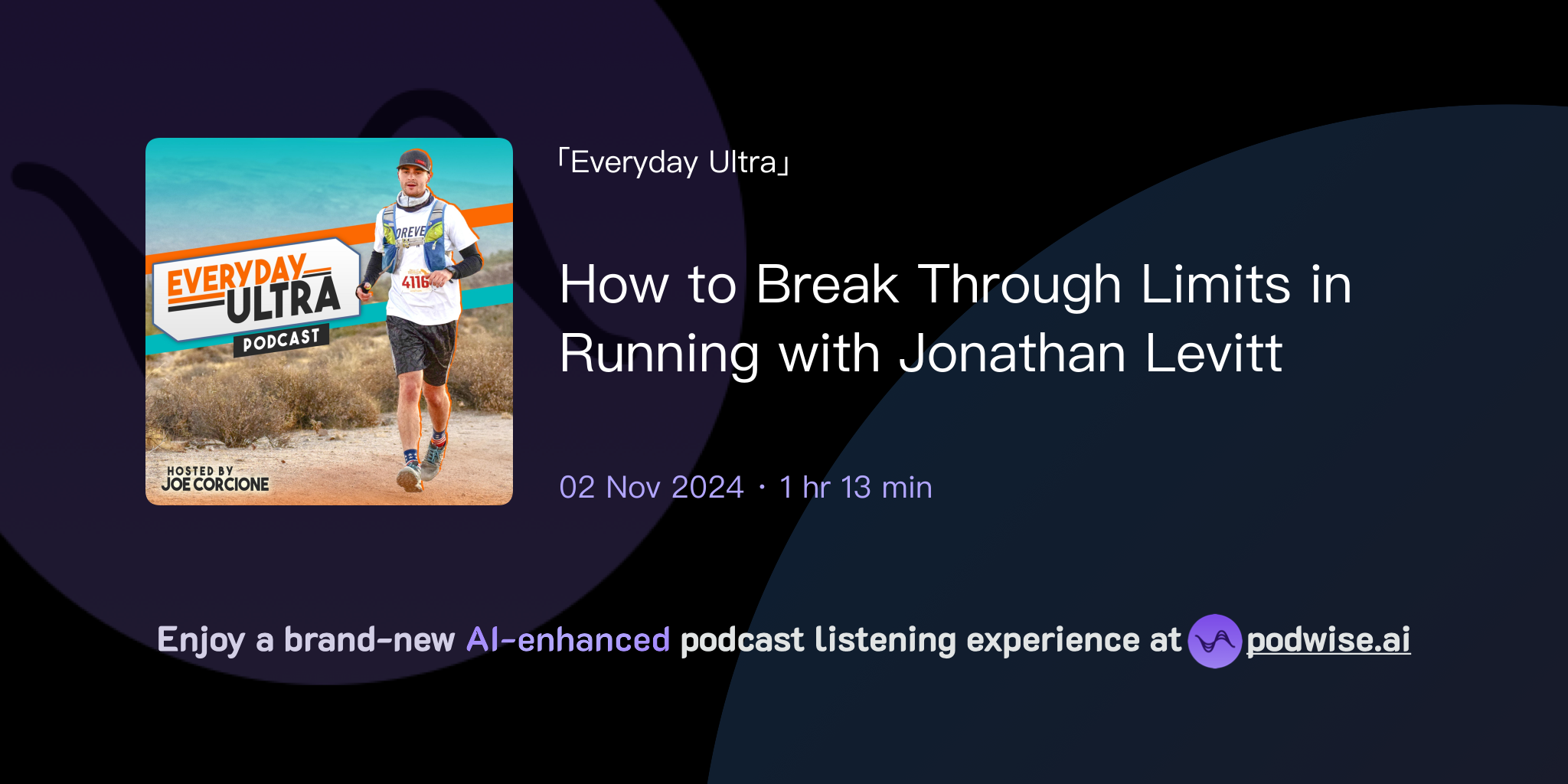 How to Break Through Limits in Running with Jonathan Levitt | Everyday ...