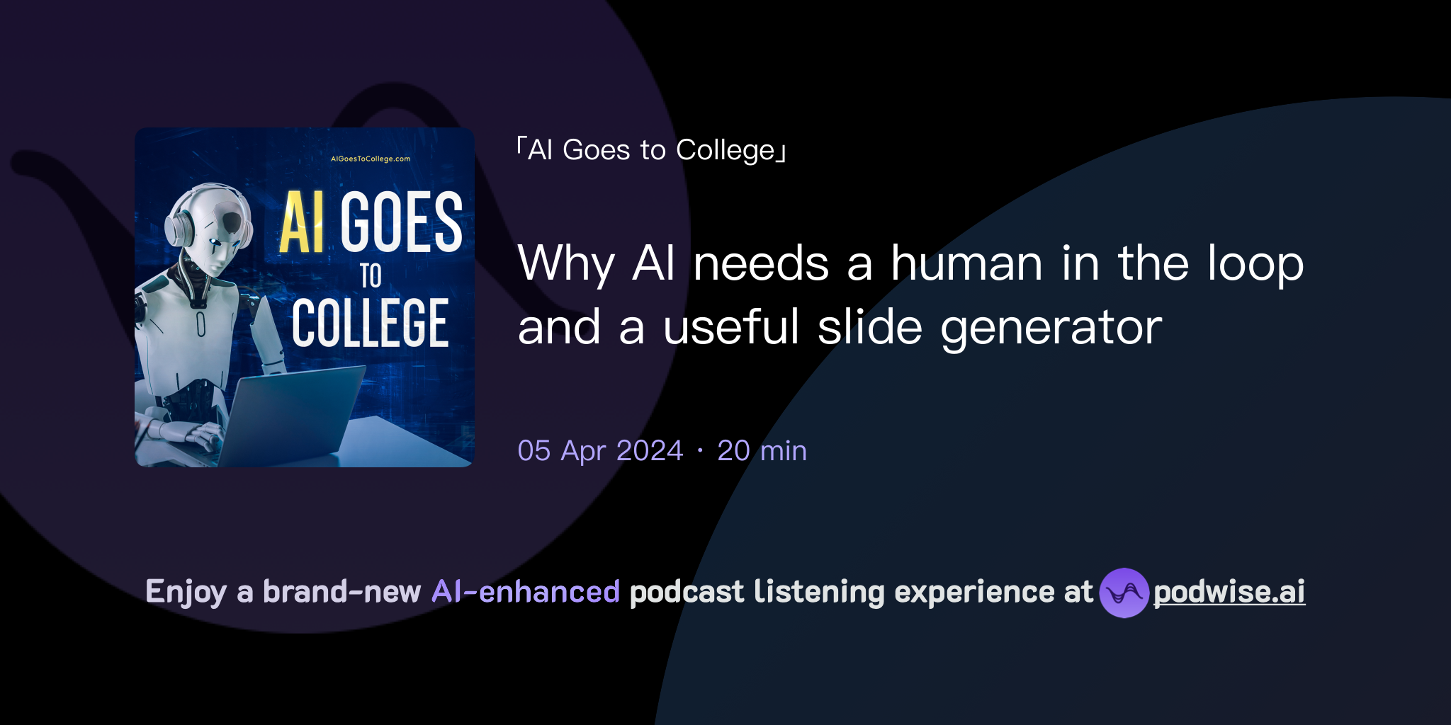 Why AI needs a human in the loop and a useful slide generator | AI Goes ...