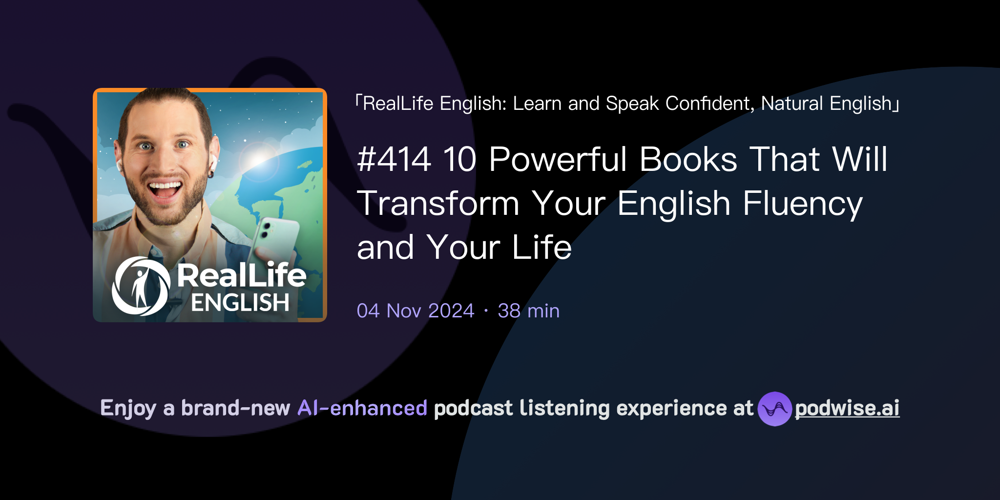 #414 10 Powerful Books That Will Transform Your English Fluency and Your Life | RealLife English ...