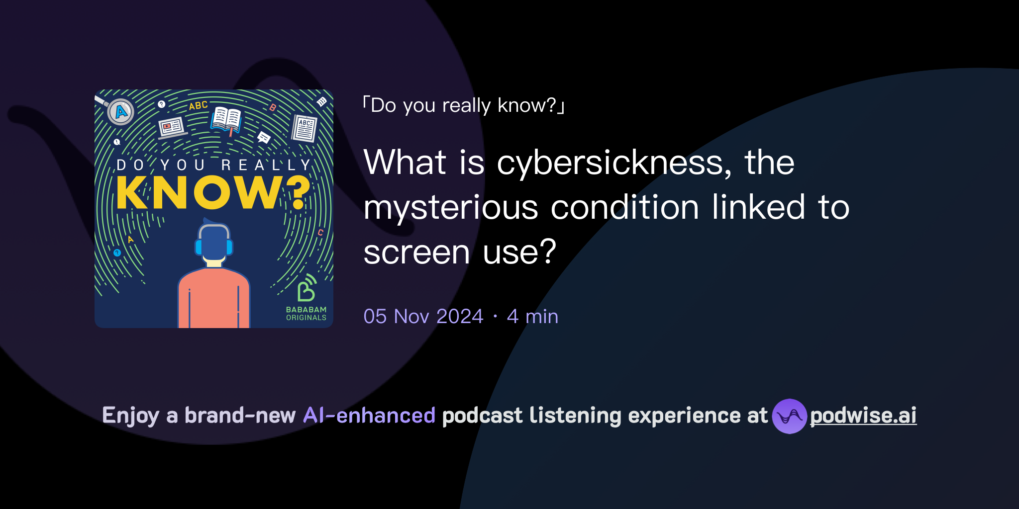What is cybersickness, the mysterious condition linked to screen use ...