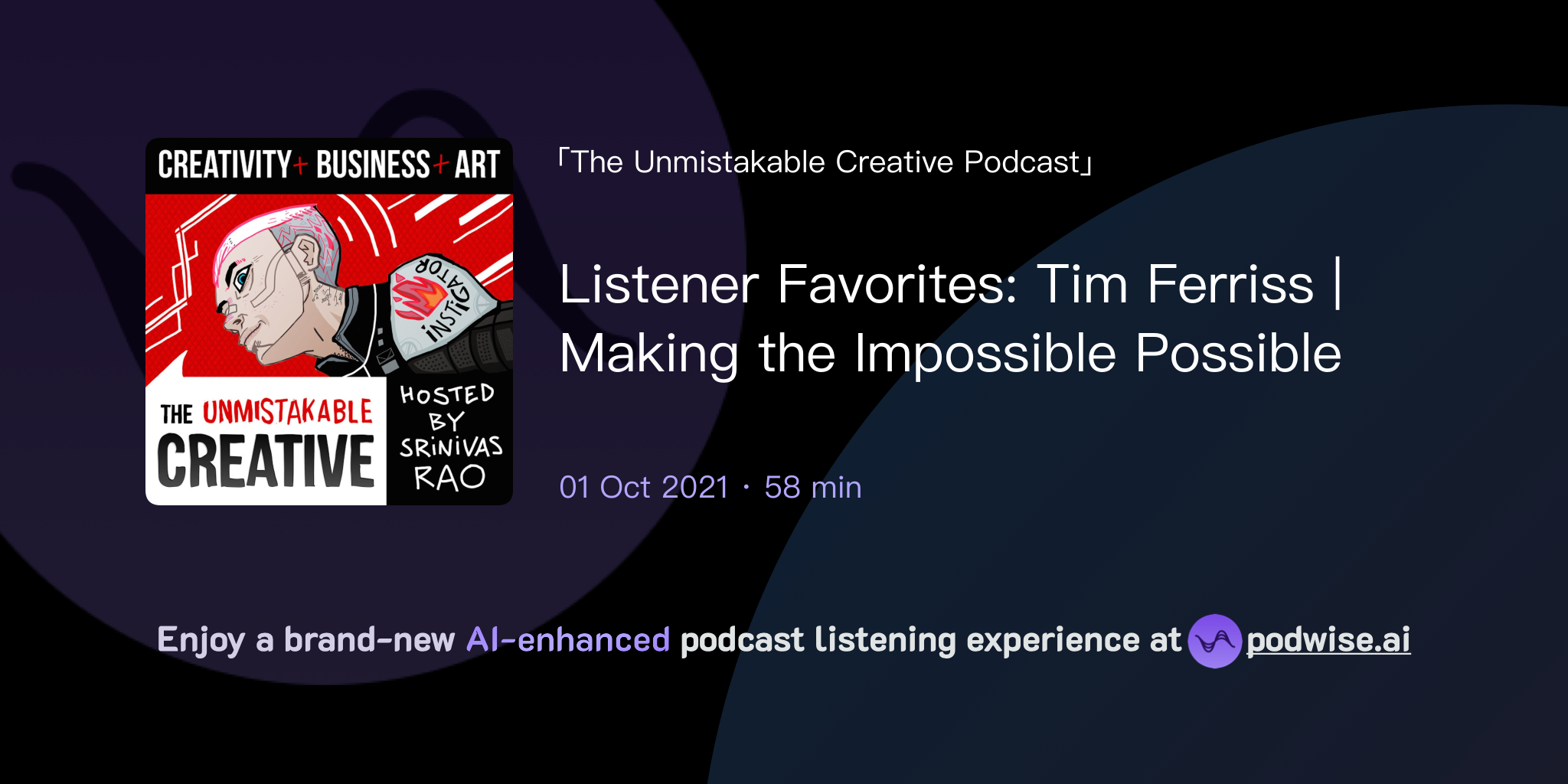 Listener Favorites: Tim Ferriss | Making the Impossible Possible | The ...