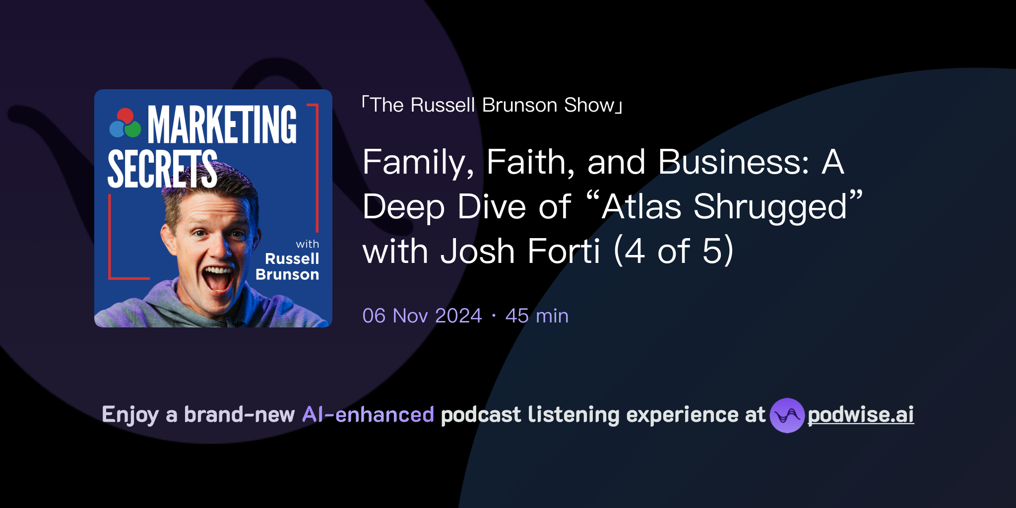 Family, Faith, and Business: A Deep Dive of “Atlas Shrugged” with Josh ...