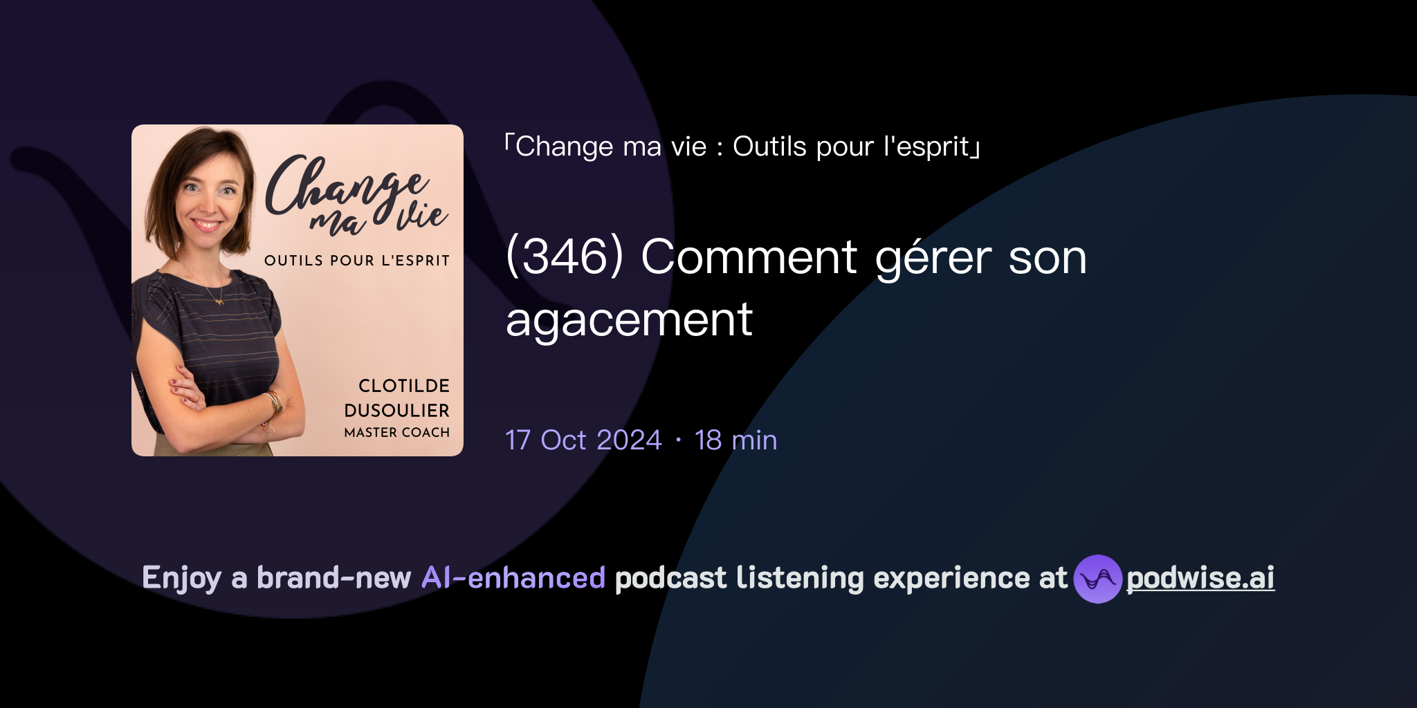 (346) Comment gérer son agacement | Change ma vie : Outils pour l ...