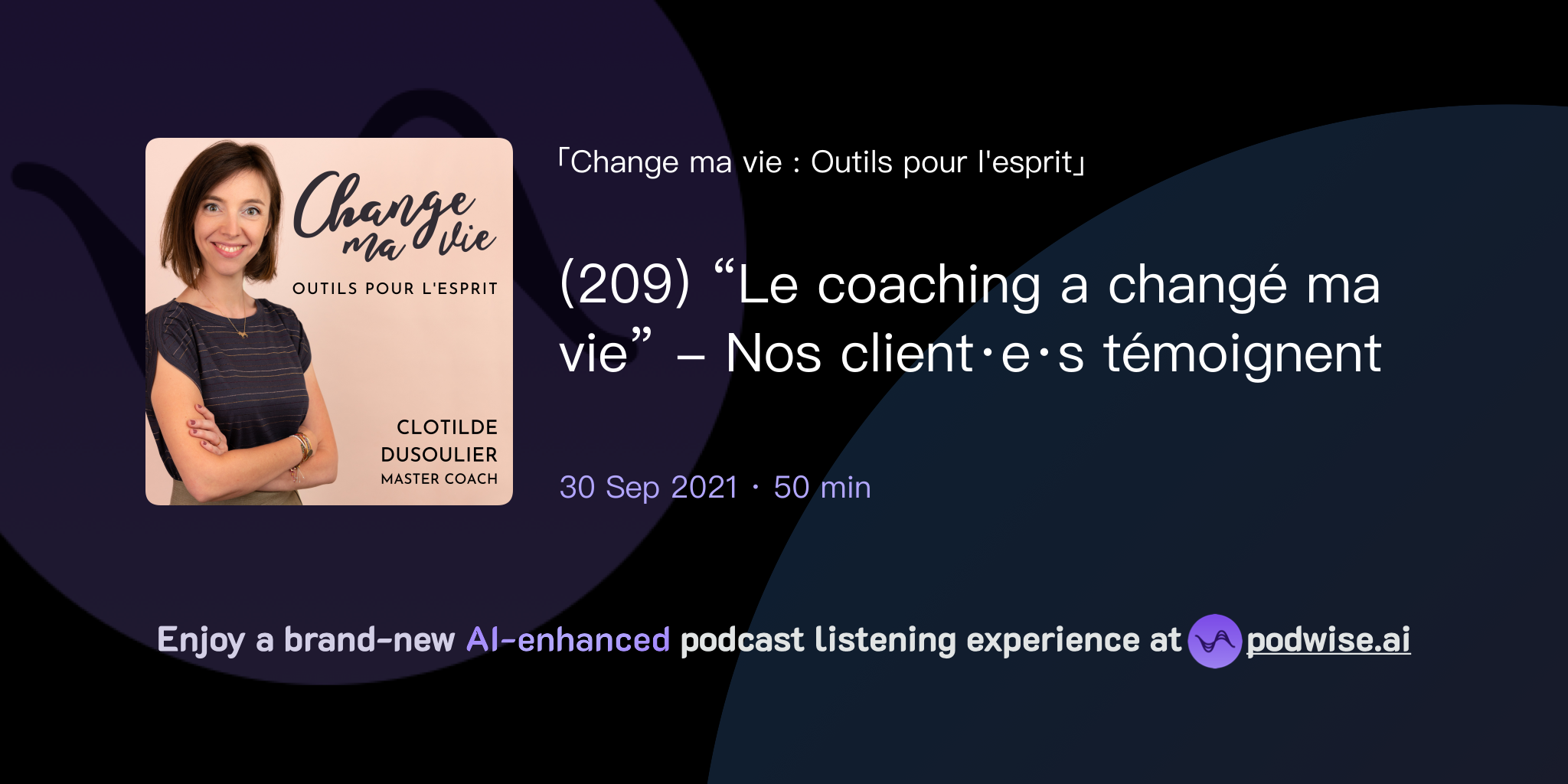 (209) “Le coaching a changé ma vie” - Nos client·e·s témoignent | Change ma vie : Outils pour l ...