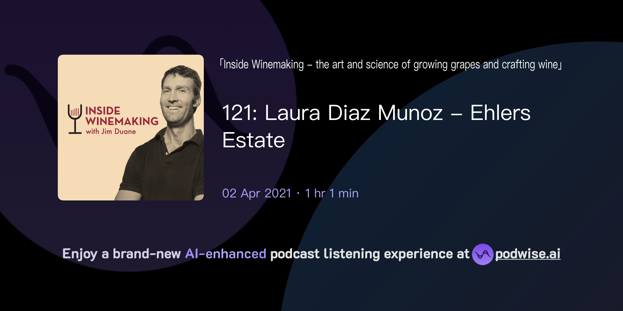 121: Laura Diaz Munoz - Ehlers Estate | Inside Winemaking - the art and ...