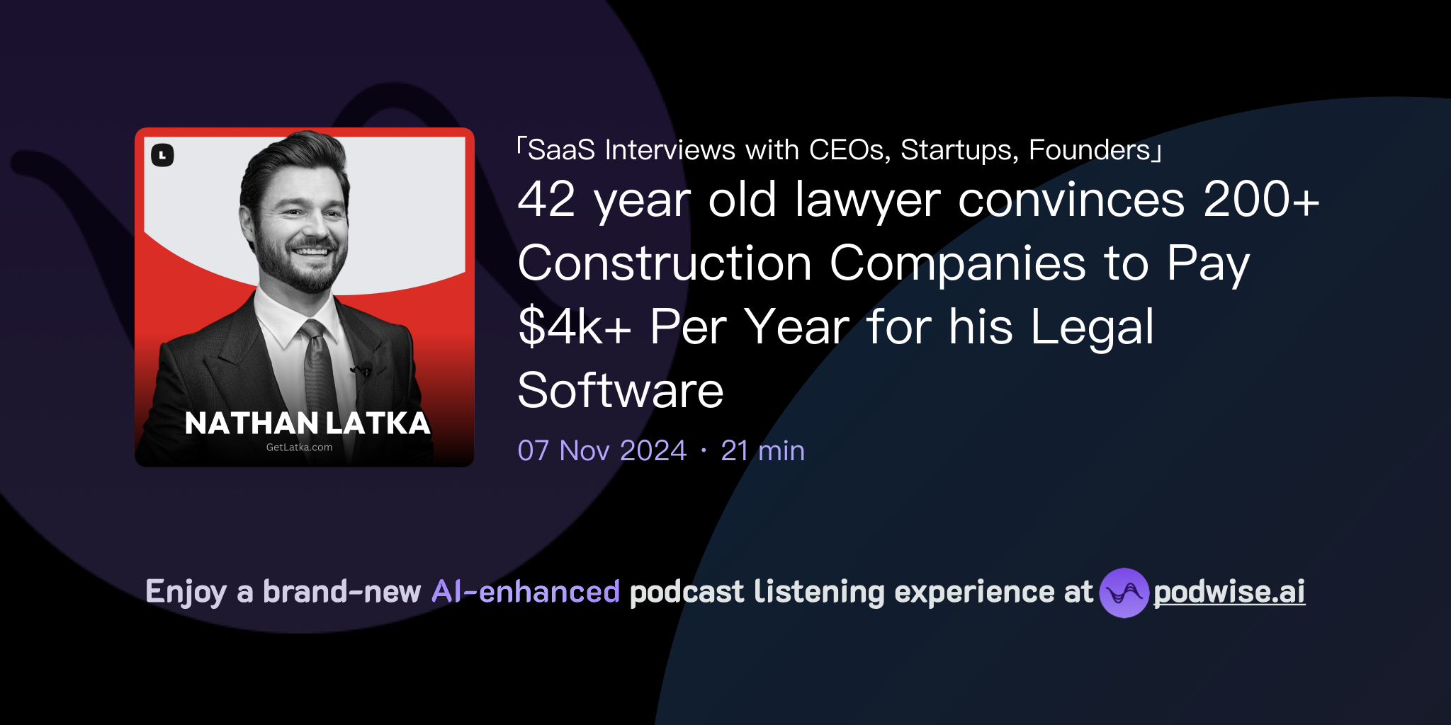 42 year old lawyer convinces 200+ Construction Companies to Pay $4k+ Per Year for his Legal ...