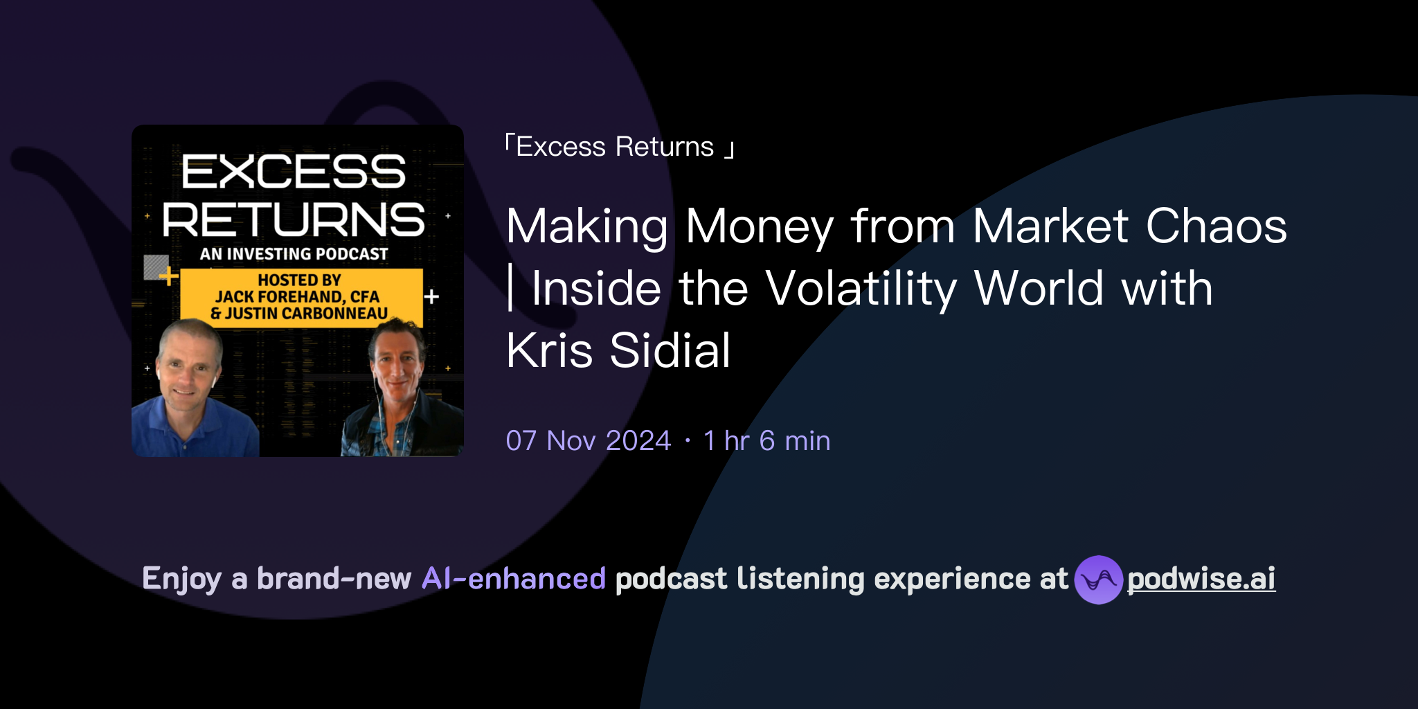 Making Money from Market Chaos | Inside the Volatility World with Kris ...