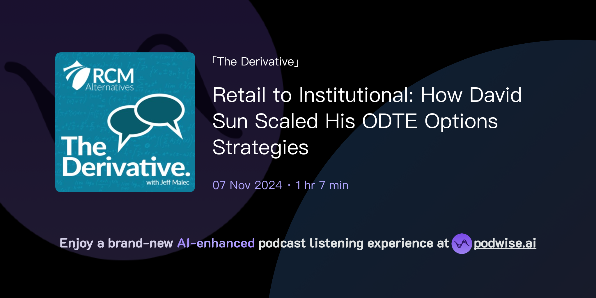 Retail to Institutional: How David Sun Scaled His ODTE Options ...