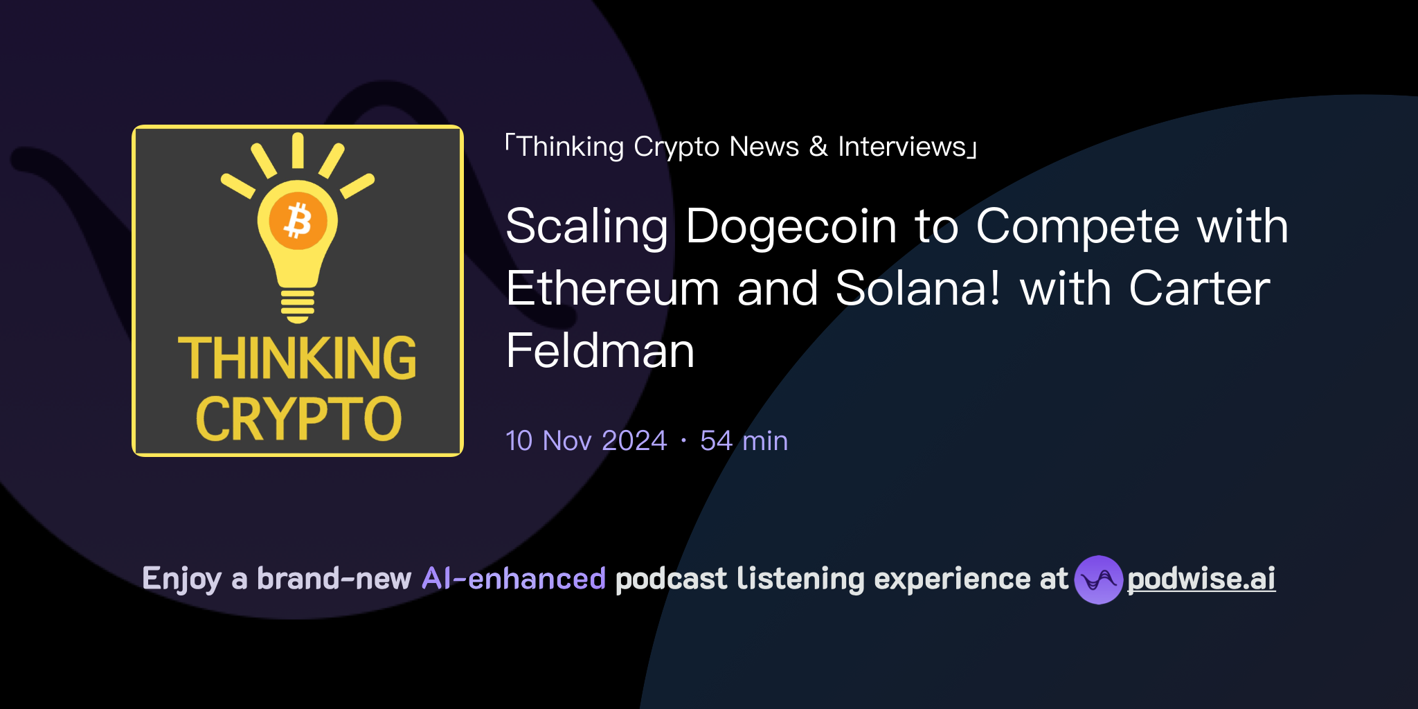 Scaling Dogecoin to Compete with Ethereum and Solana! with Carter ...