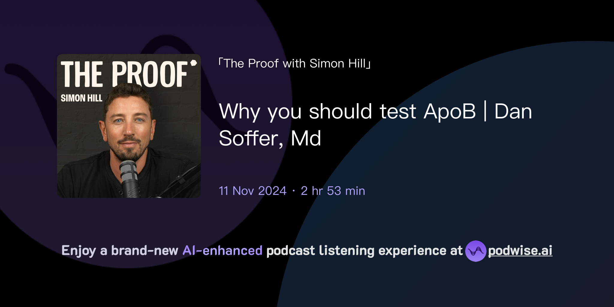 Why you should test ApoB | Dan Soffer, Md | The Proof with Simon Hill ...
