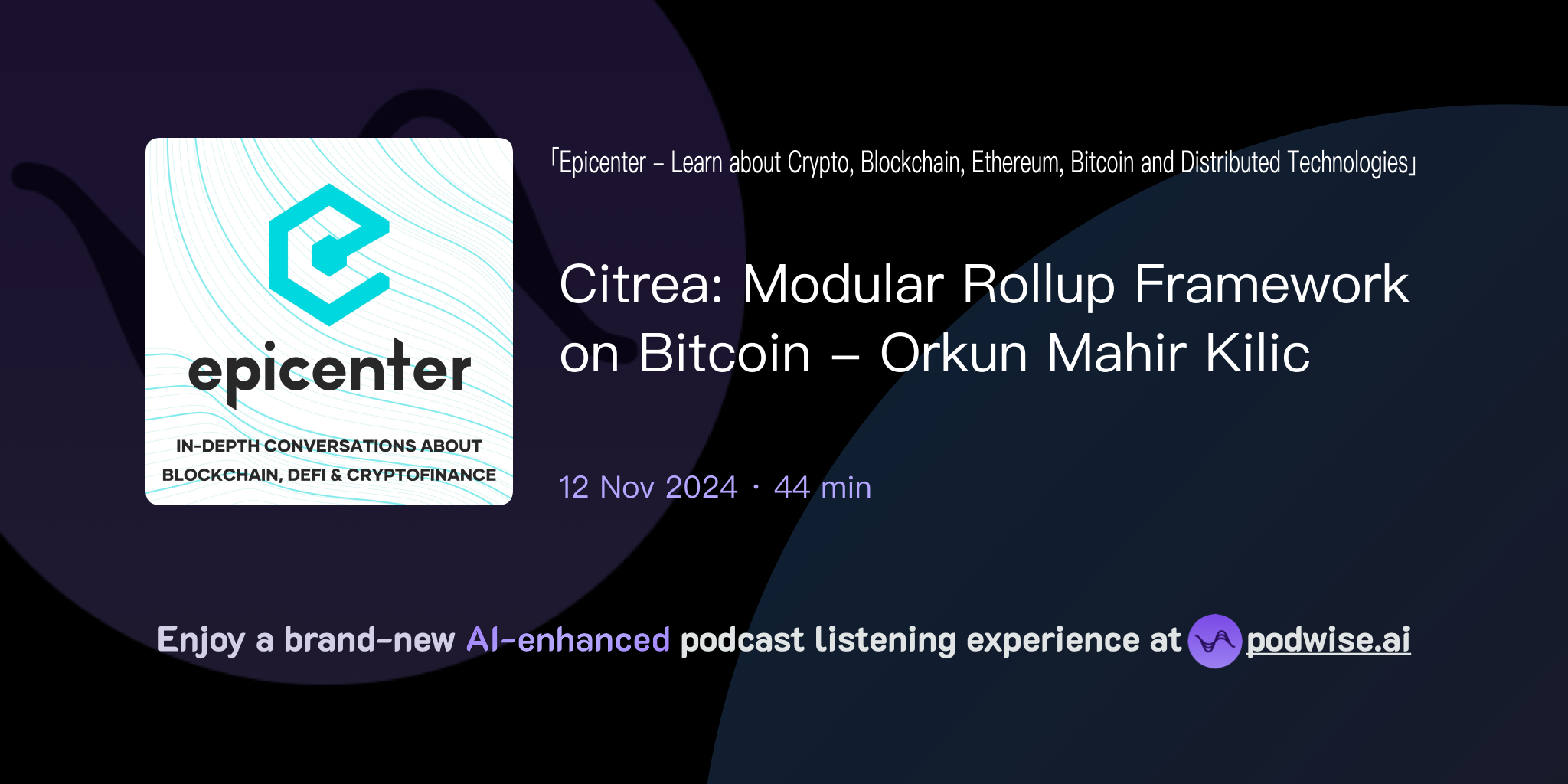 Citrea: Modular Rollup Framework on Bitcoin - Orkun Mahir Kilic ...