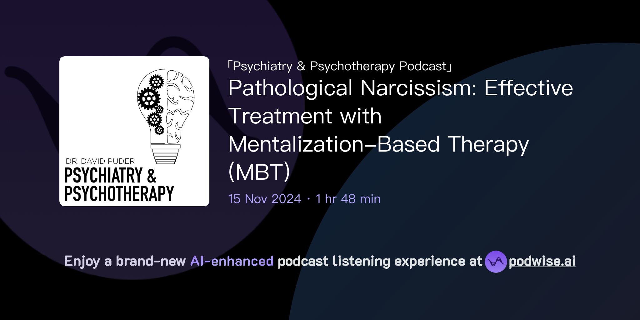 Pathological Narcissism: Effective Treatment with Mentalization-Based Therapy (MBT) | Psychiatry ...