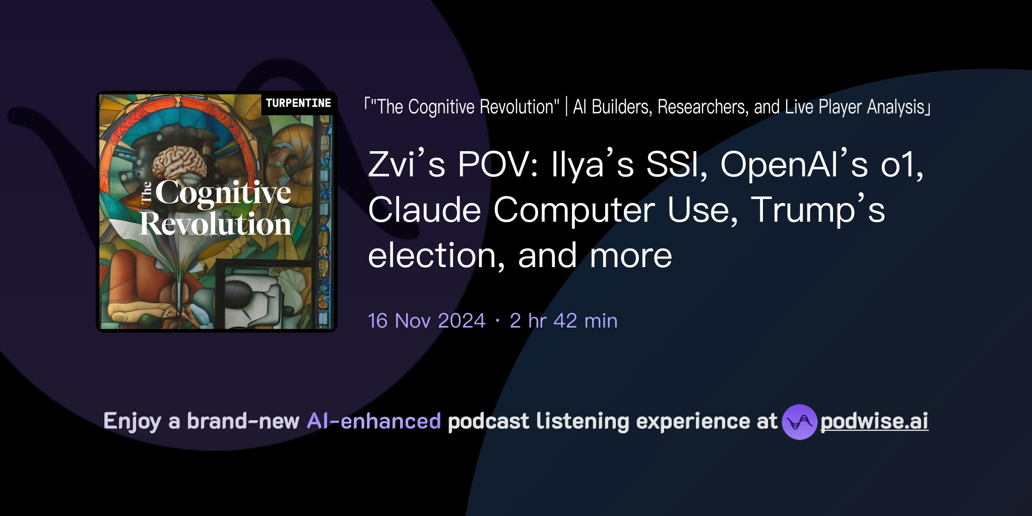 Zvi’s POV: Ilya’s SSI, OpenAI’s o1, Claude Computer Use, Trump’s election, and more | "The ...