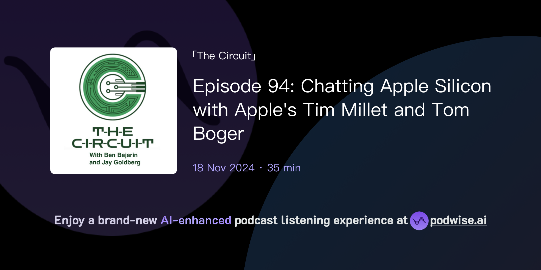 Episode 94: Chatting Apple Silicon with Apple's Tim Millet and Tom ...