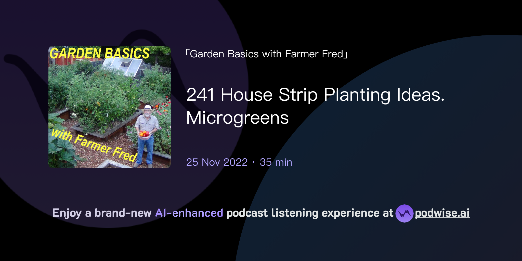 241 House Strip Planting Ideas. Microgreens | Garden Basics with Farmer ...