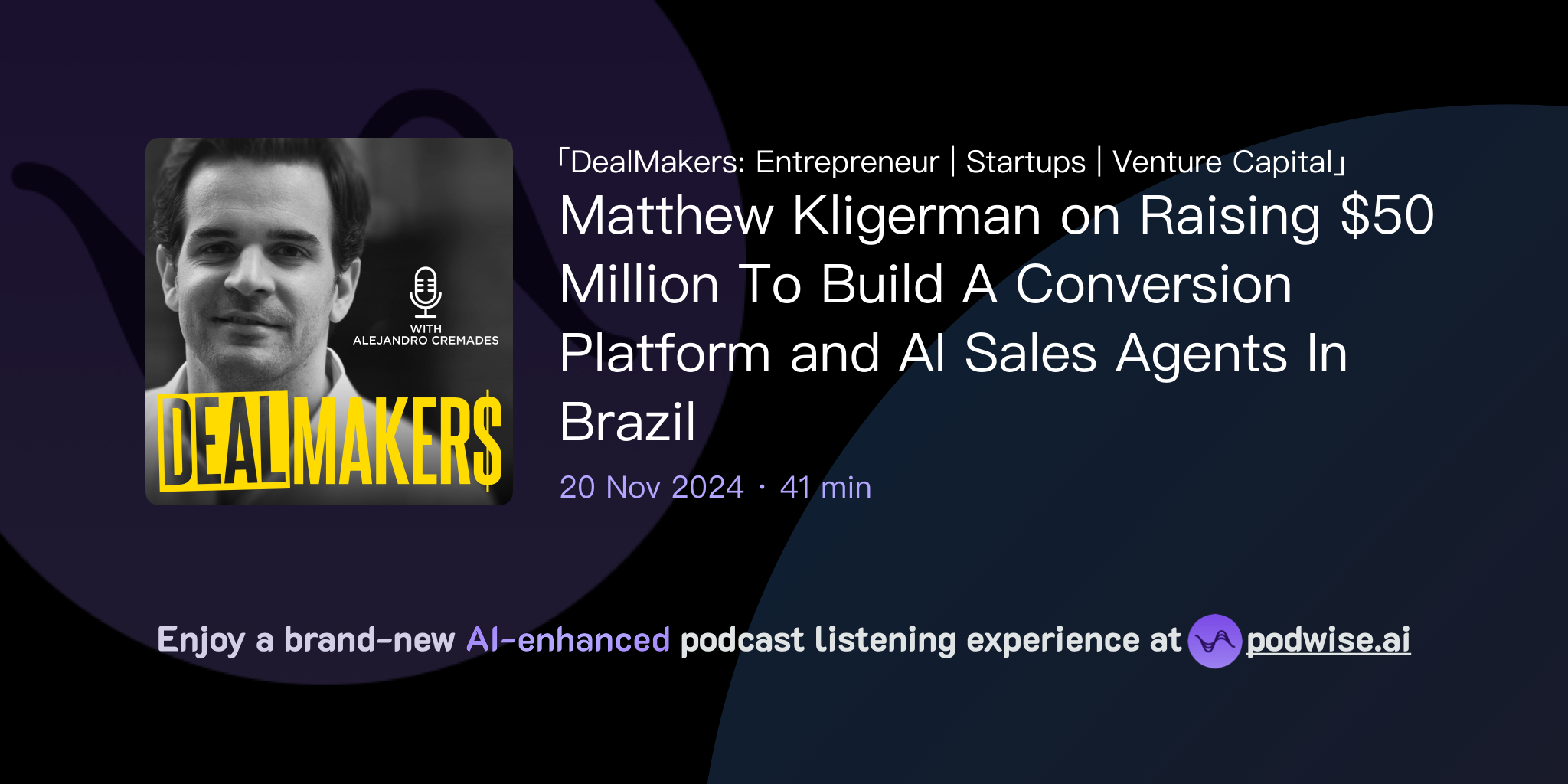 Matthew Kligerman on Raising $50 Million To Build A Conversion Platform ...