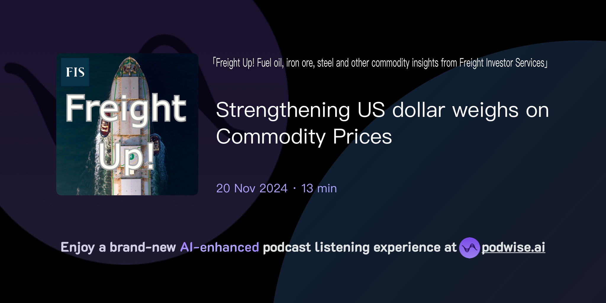 Strengthening US dollar weighs on Commodity Prices | Freight Up! Fuel ...