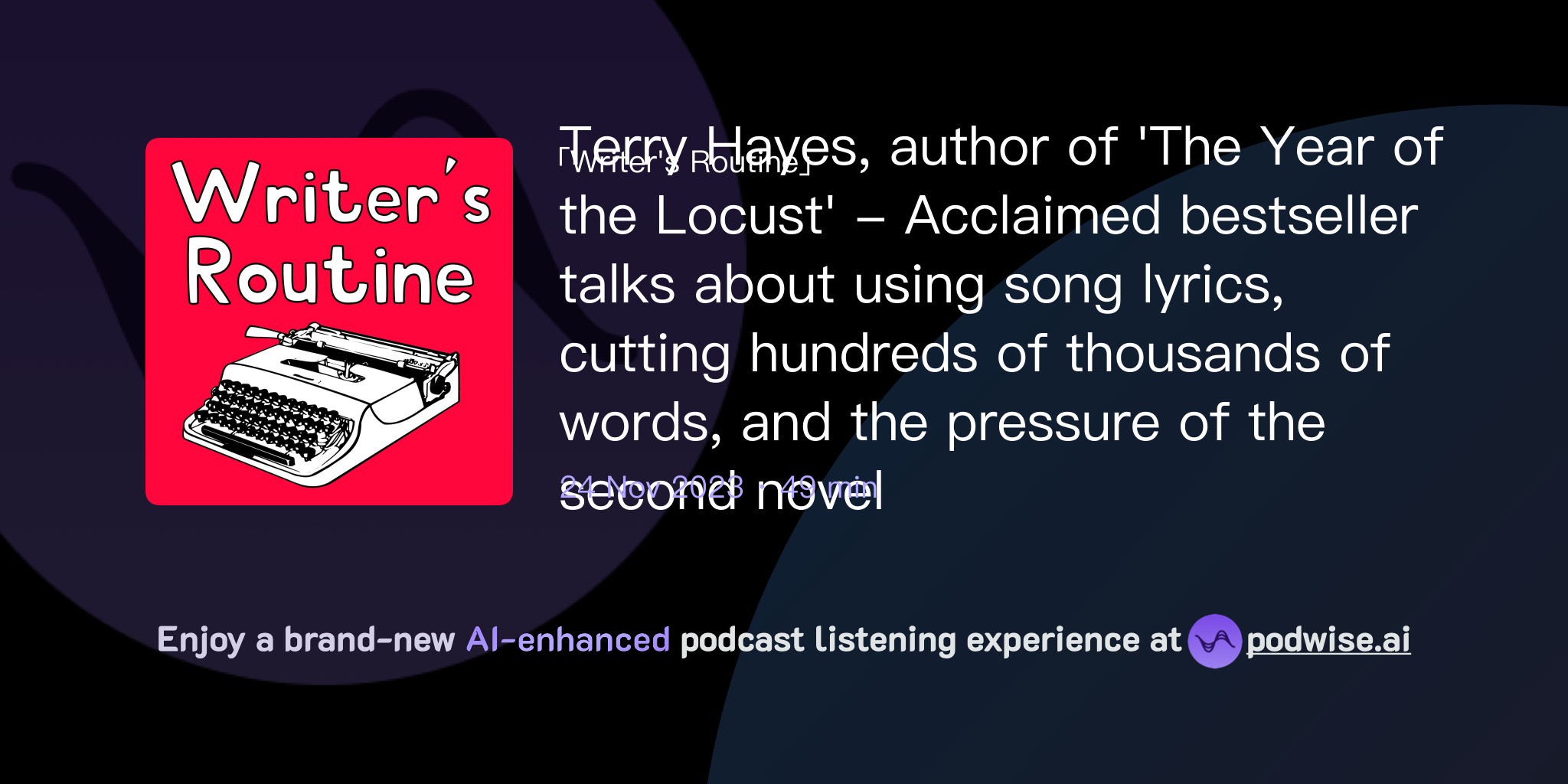 Terry Hayes, author of 'The Year of the Locust' - Acclaimed bestseller ...