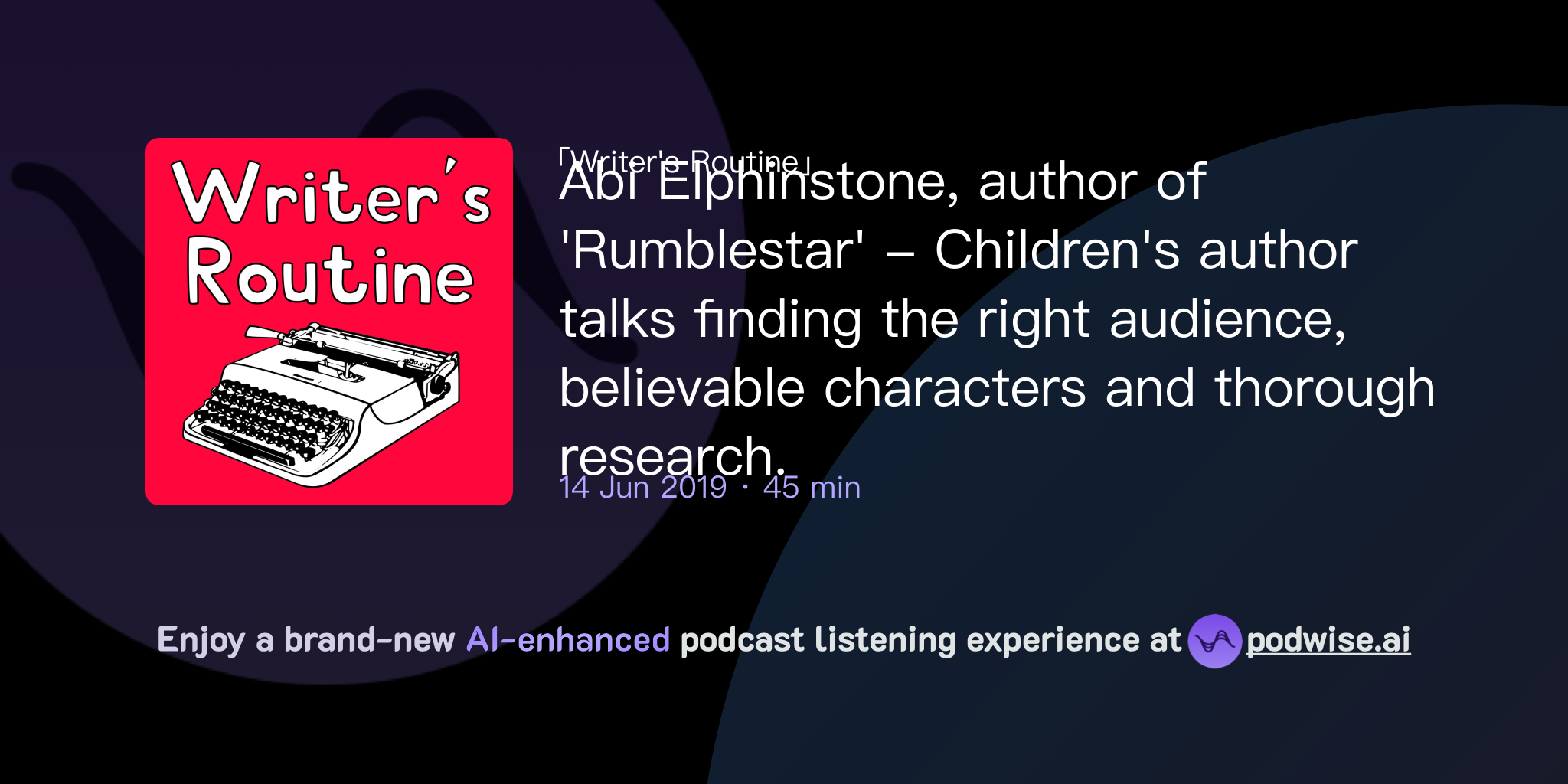 Abi Elphinstone, author of 'Rumblestar' - Children's author talks ...