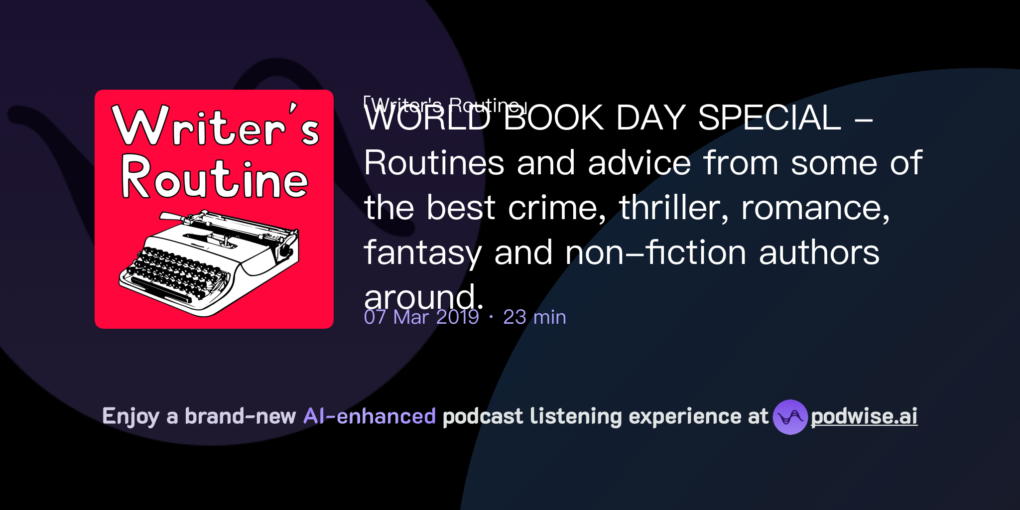 WORLD BOOK DAY SPECIAL - Routines and advice from some of the best ...