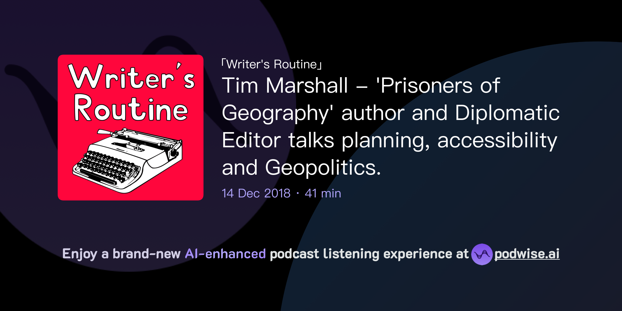 Tim Marshall - 'Prisoners of Geography' author and Diplomatic Editor ...