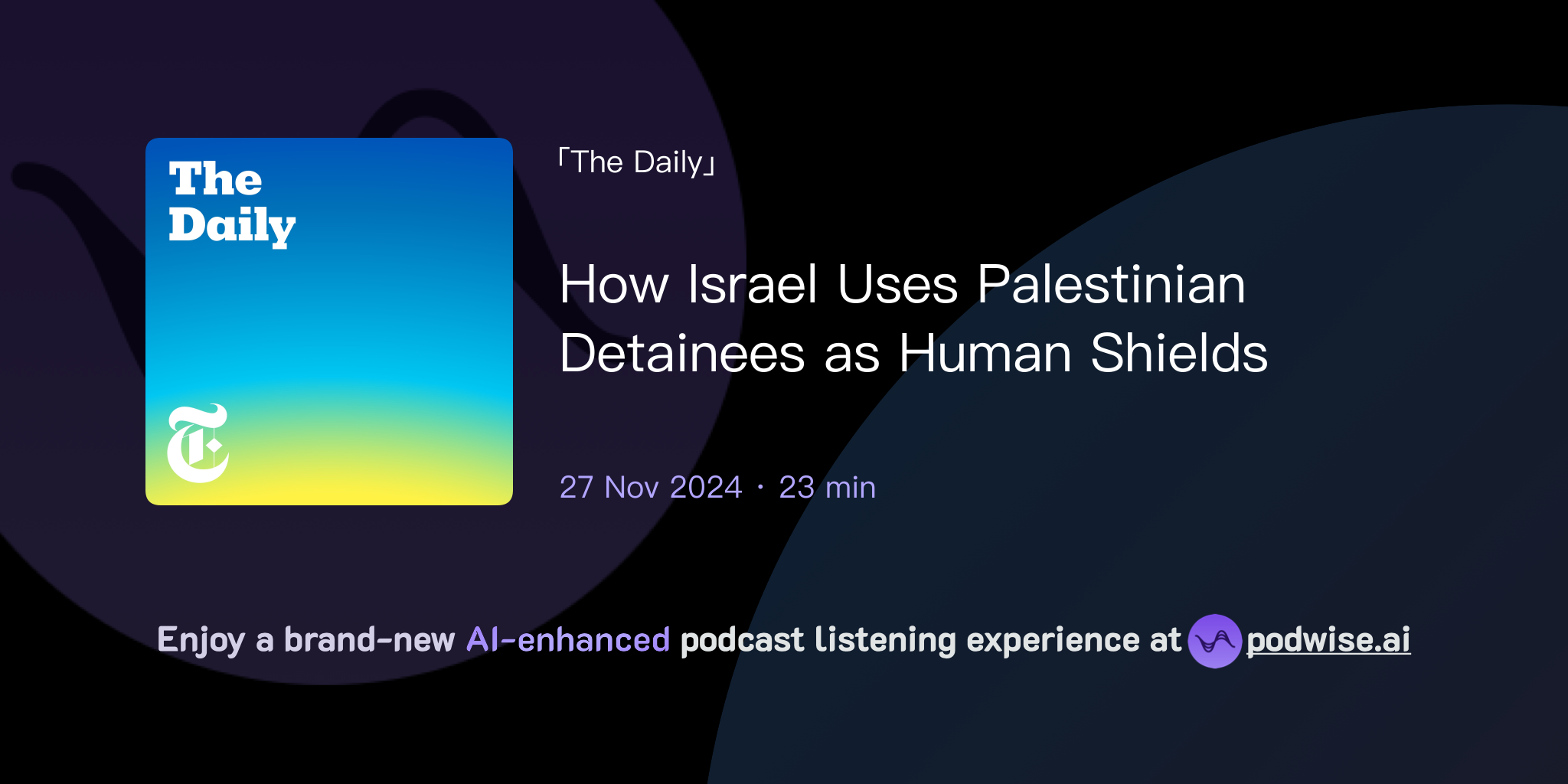 How Israel Uses Palestinian Detainees as Human Shields | The Daily ...
