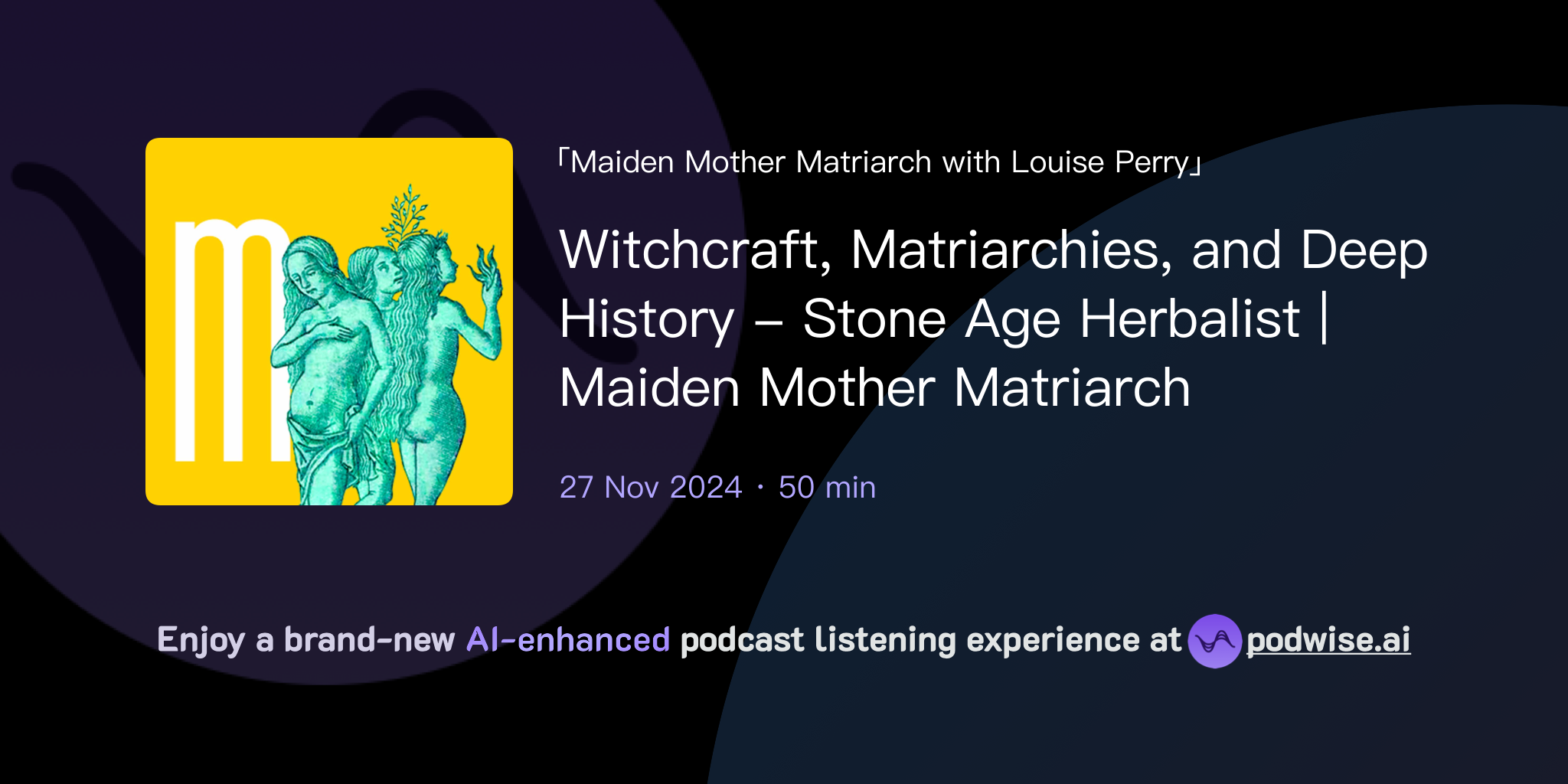 Witchcraft, Matriarchies, and Deep History - Stone Age Herbalist | Maiden Mother Matriarch ...
