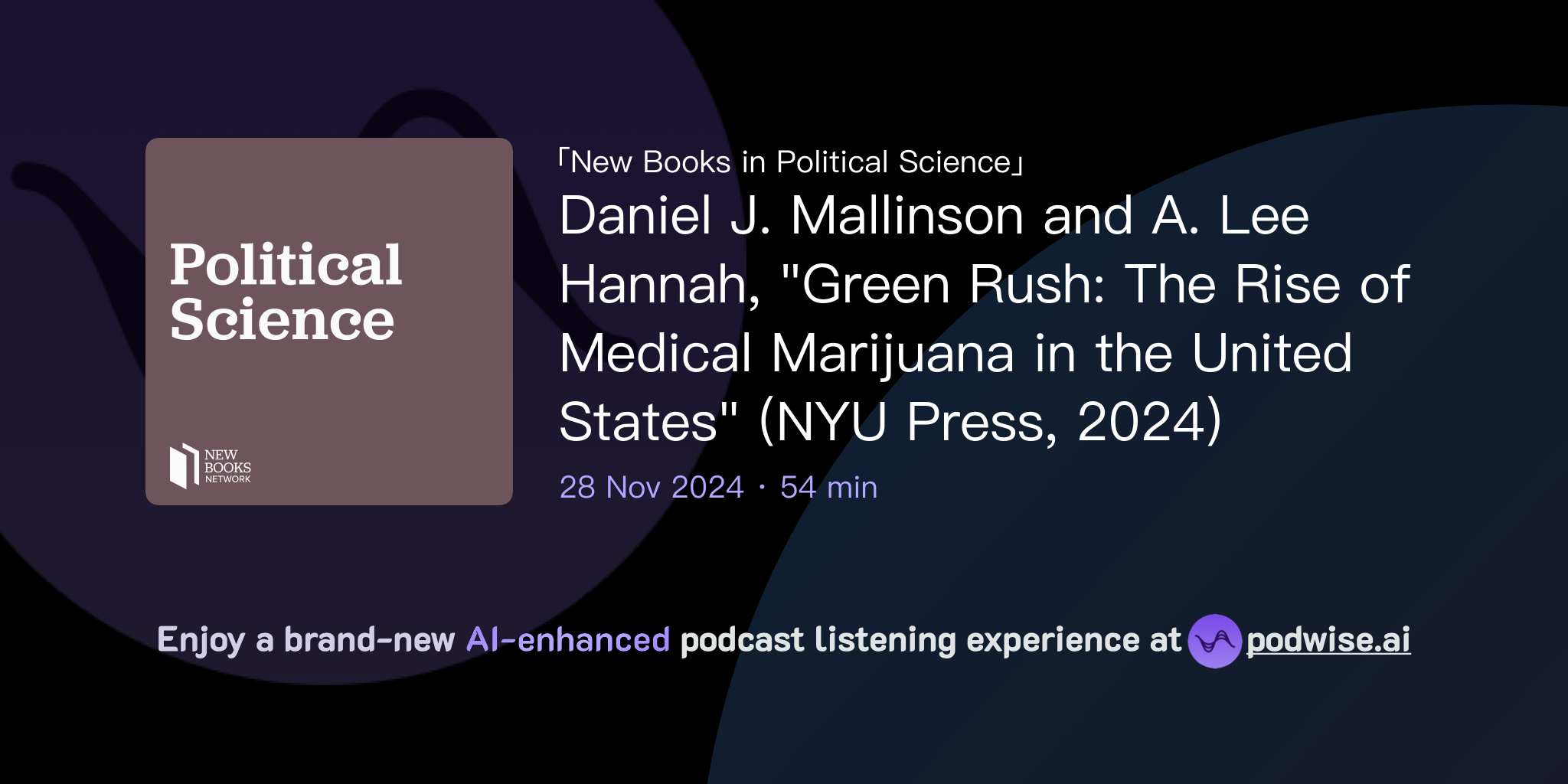 Daniel J. Mallinson and A. Lee Hannah, "Green Rush: The Rise of Medical ...
