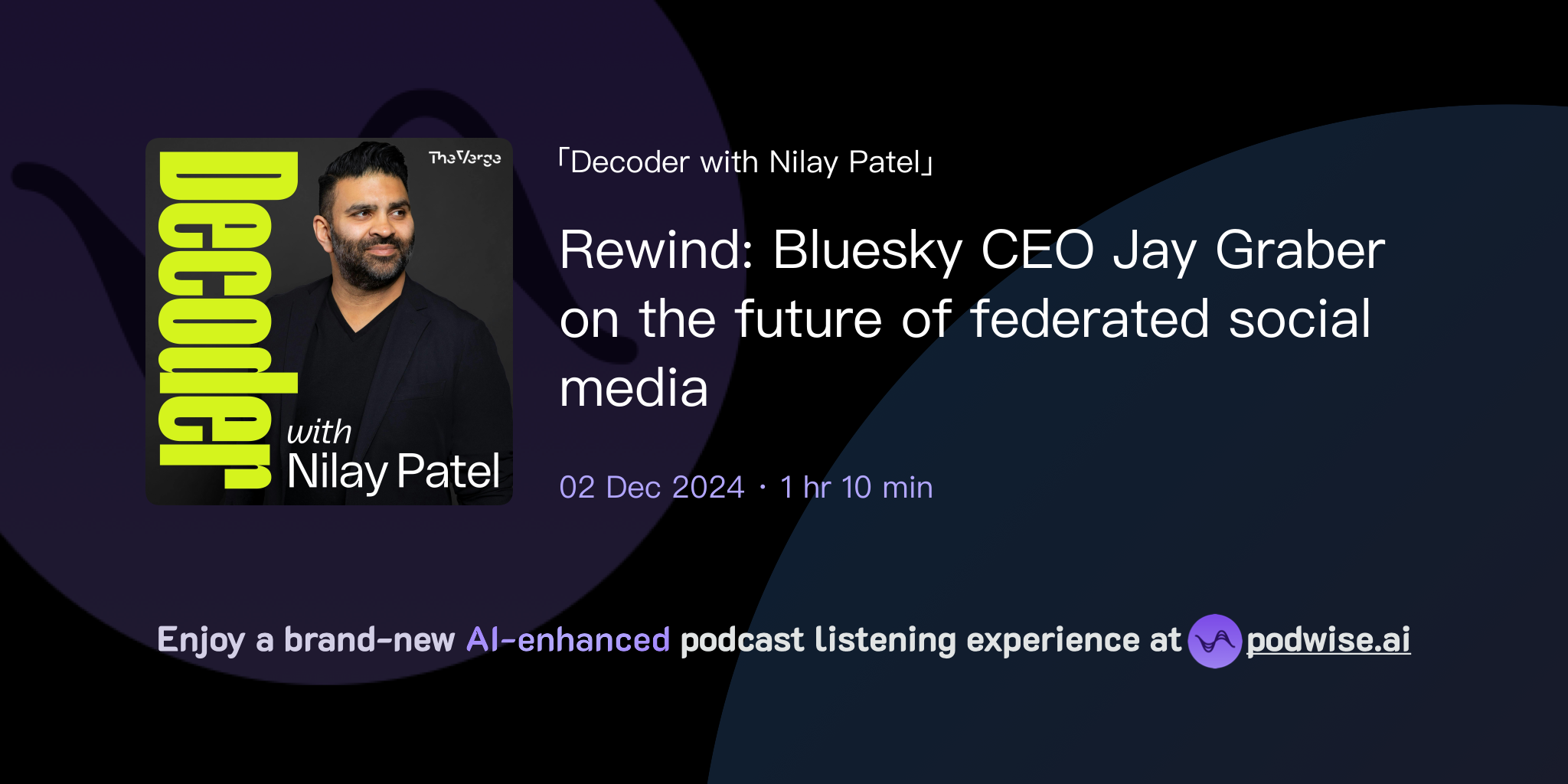 Rewind: Bluesky CEO Jay Graber on the future of federated social media | Decoder with Nilay ...