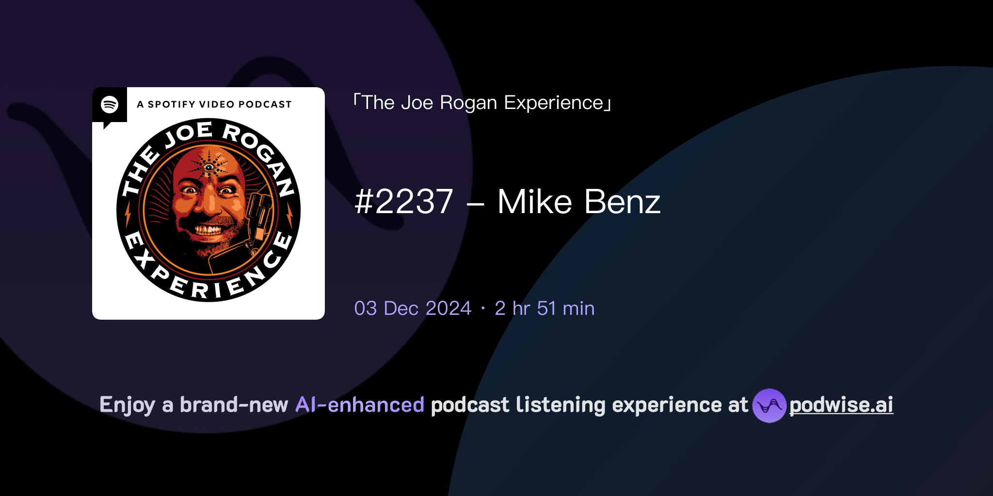 #2237 - Mike Benz | The Joe Rogan Experience | Podwise